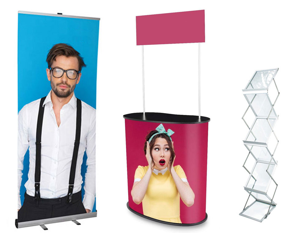Promo stánek starter plus s límcem | Prezentační systémy, reklamní ...