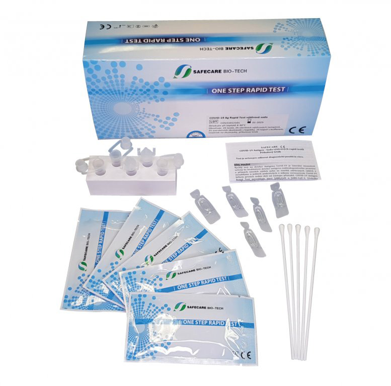 Safecare Biotech Hangzhou COVID-19 Antigen Rapid Test Kit Swab 25 ks ...